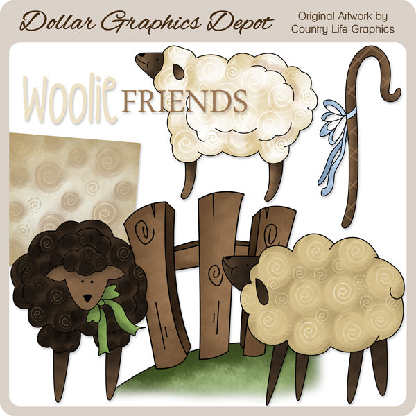 Woolie Friends - Clip Art – Digital Craft Supplies